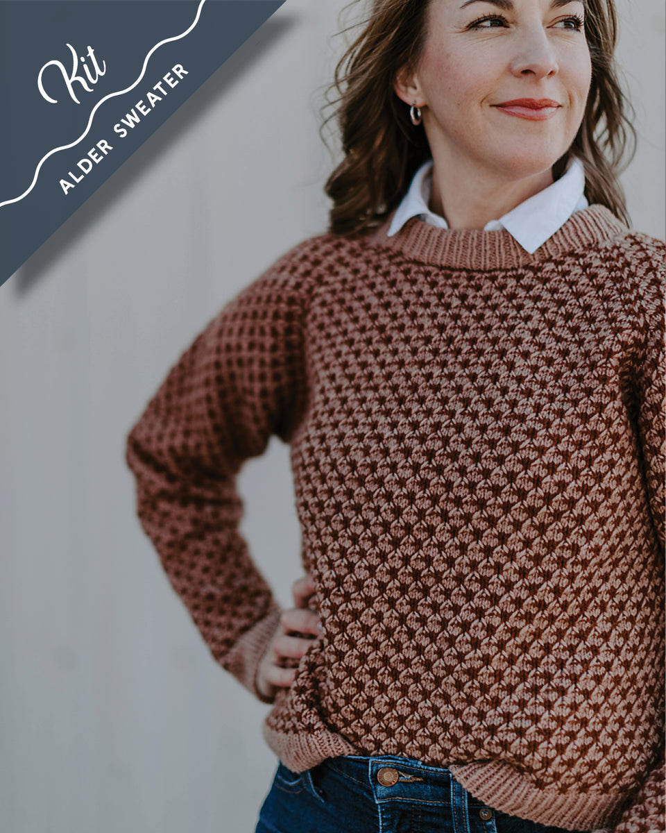 Alder Sweater Kit - by Rebecca Clow – North Bay Fiber